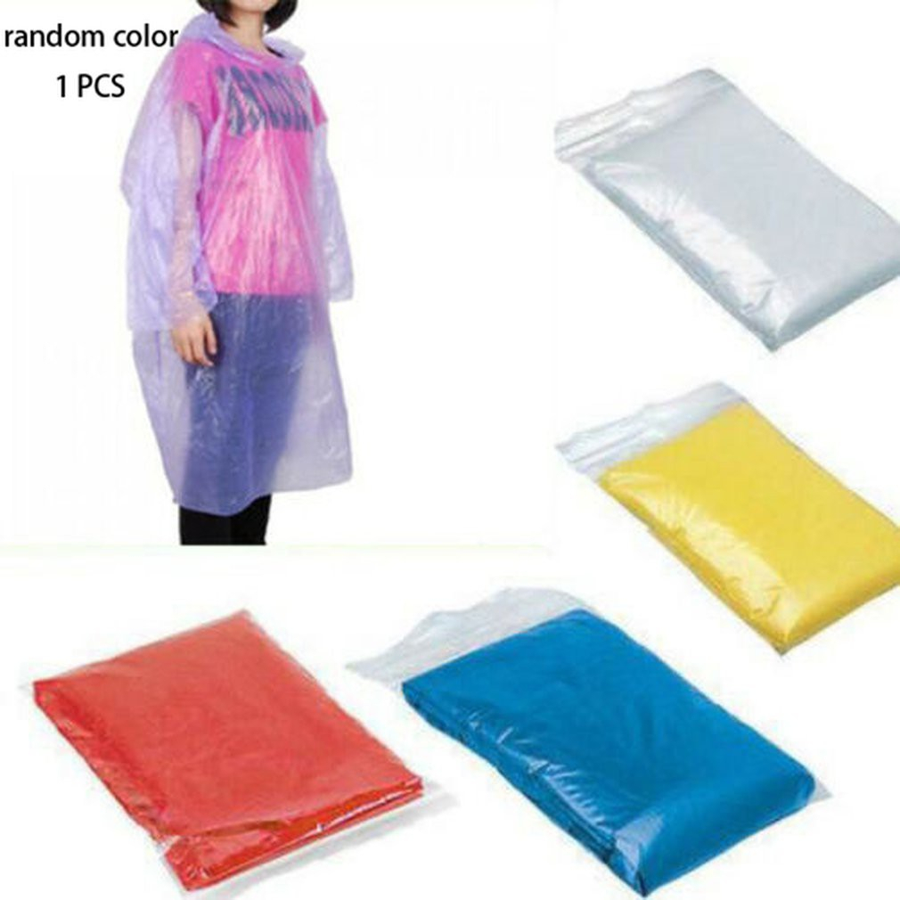 One Time Use Adult Travel Outdoor Disposable Semi Rain Coat Plastic ...