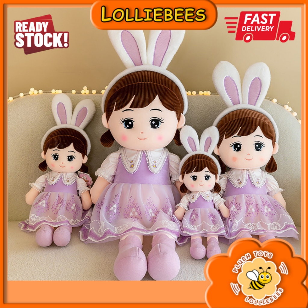 Sweet Rabbit Doll Plush Toy Ragdoll Children Doll Little Girl Sweet ...