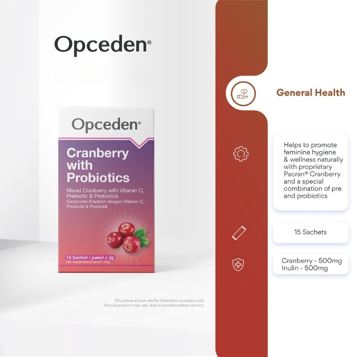 Opceden Cranberry with Probiotics Powders (2g x 15's) | Shopee Malaysia