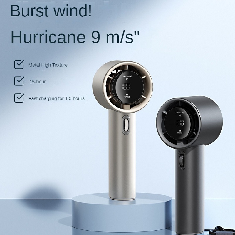 JiSu Handheld Fan Portable Bladeless Mini Fan Recharable 100 Level ...