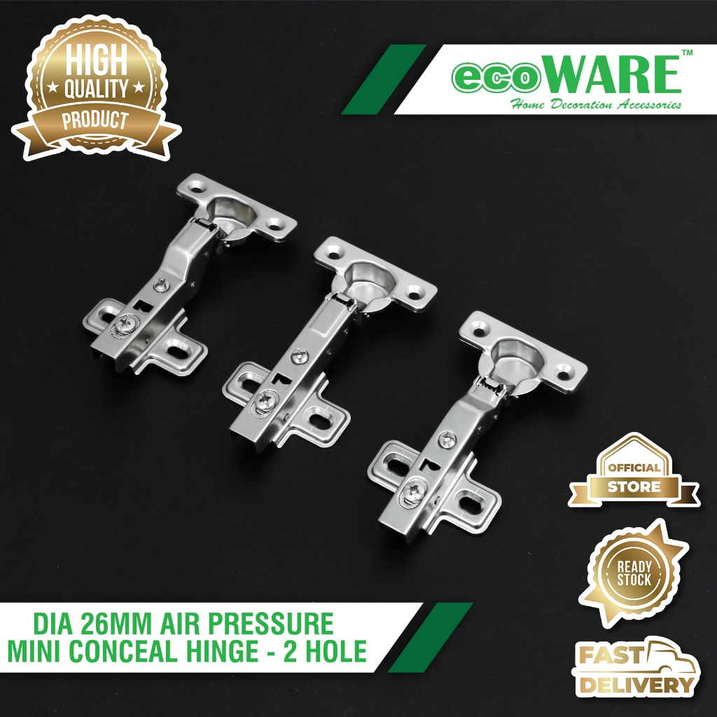 ecoWARE DIA 26mm Air Pressure Mini Conceal Hinge - 2 Hole Kitchen ...