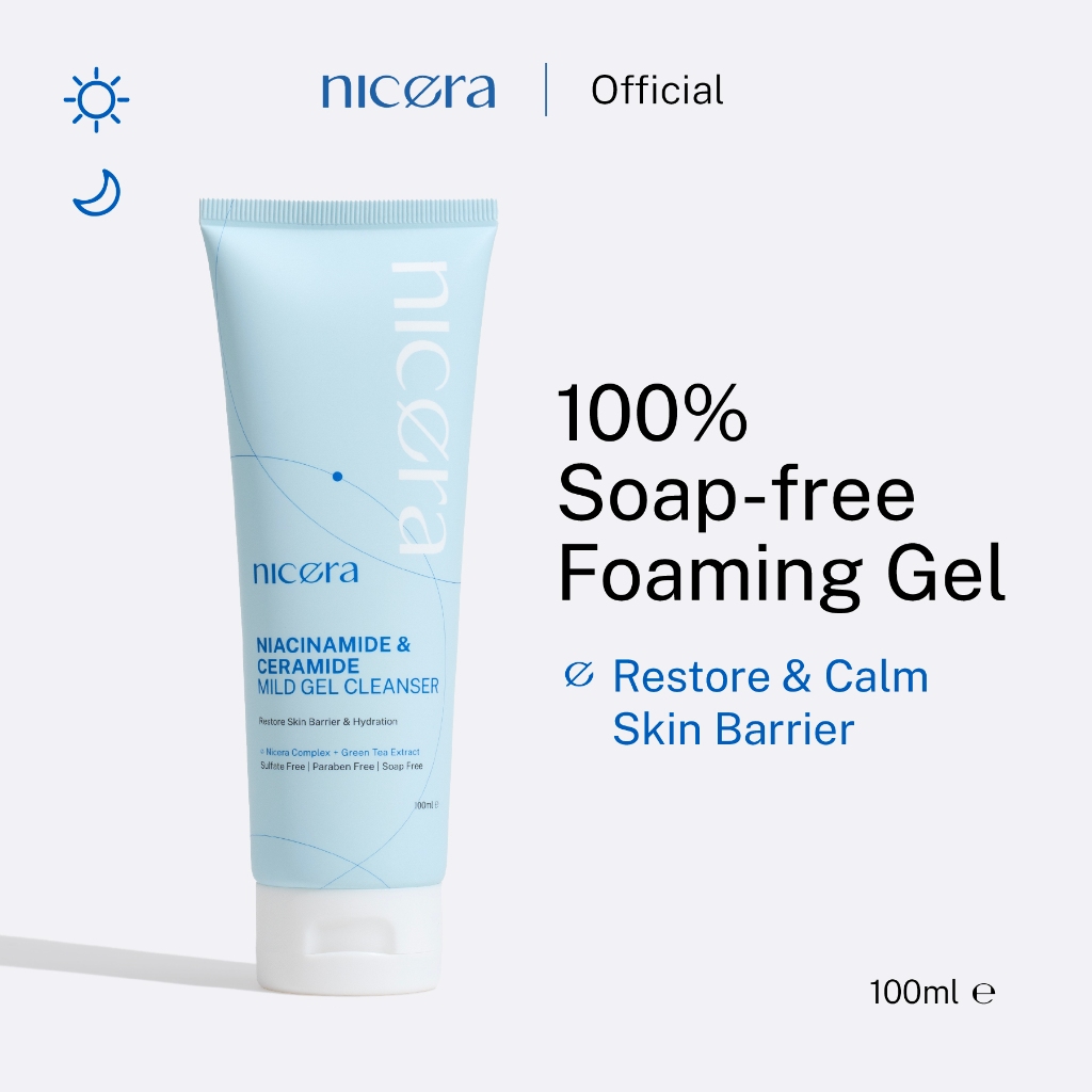 Nicera Niacinamide & Ceramide Mild Gel Cleanser Gentle Cleanser Repair ...