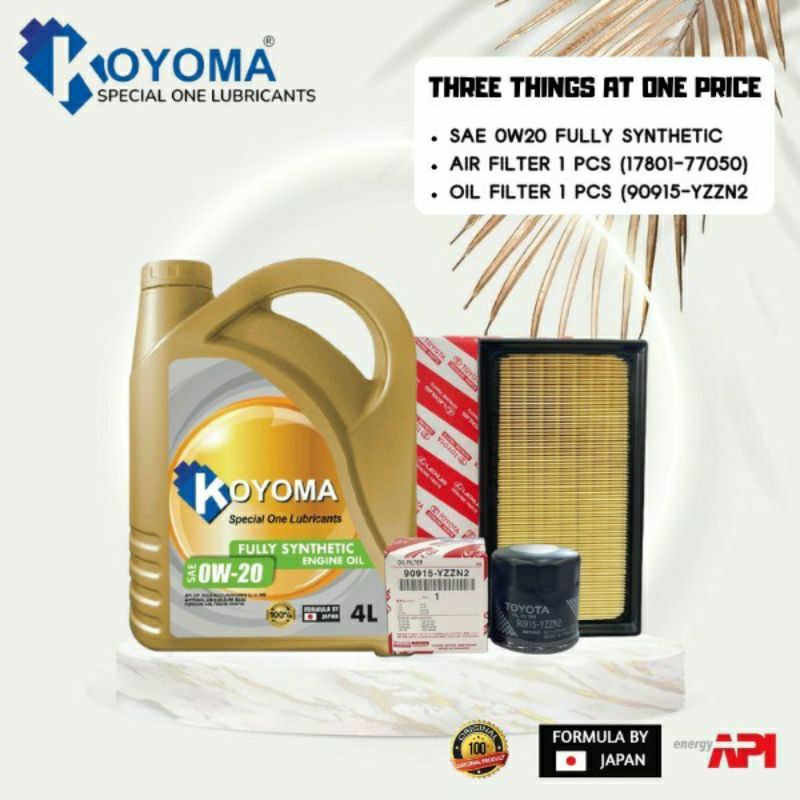 TOYOTA COLLORA CROSS 1.8 , ALTIS ZRE211 2022y OIL FILTER + AIR FILTER ...