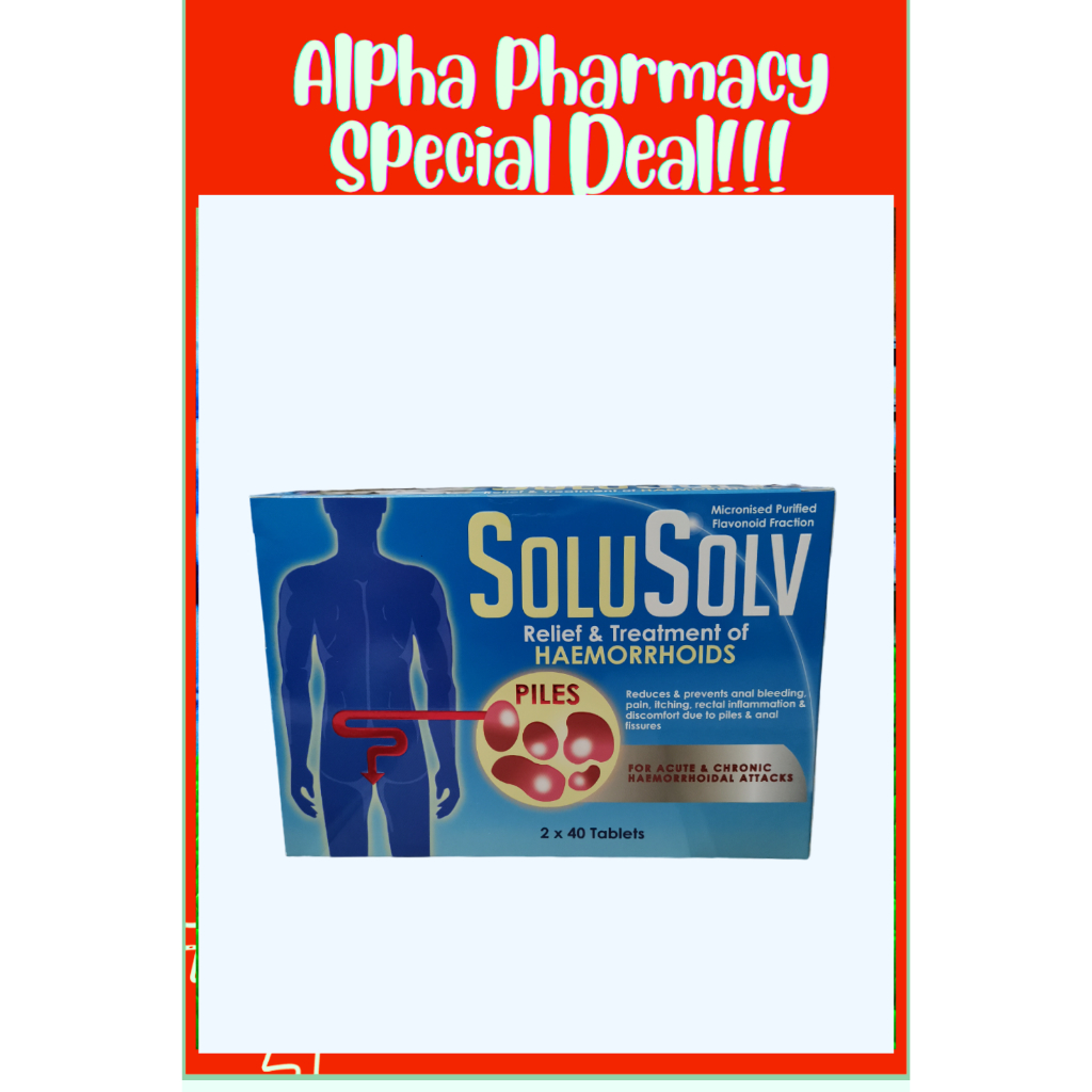 Solusolv Relief & Treatment of Haemorrhoids 40s EXP:06/2026 [Acute ...