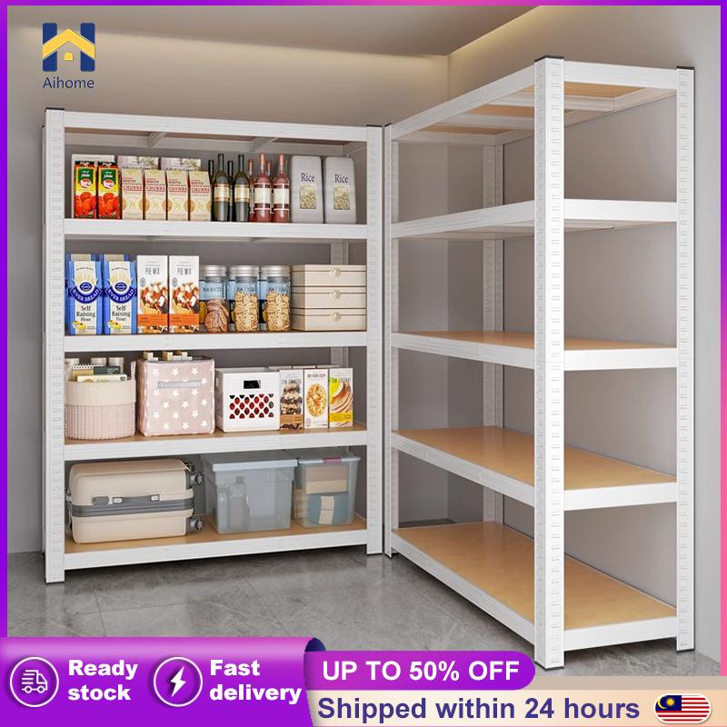 AH 🔥 5 Tier RACK Boltless Rack Home Storage Warehouse Store Room Office ...
