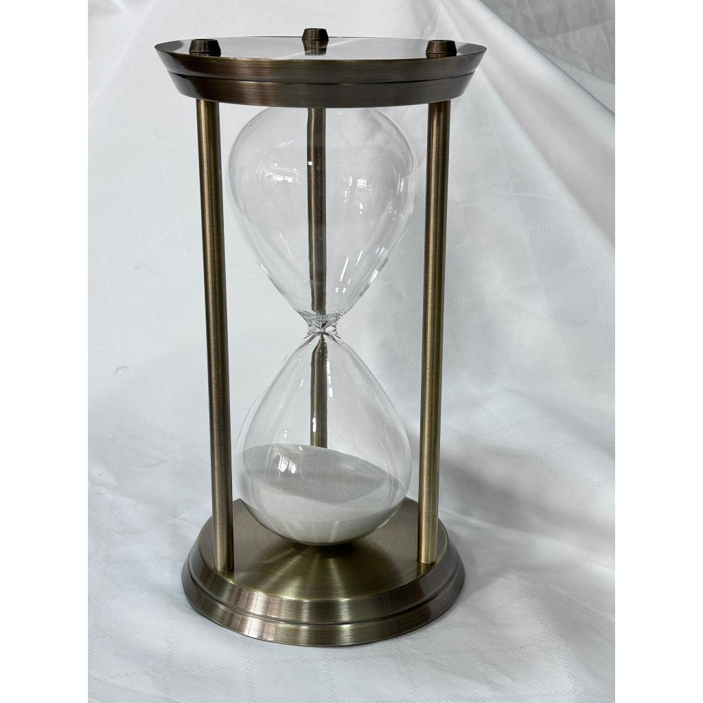 Hourglass Metal Frame 60 minute Timer Sand Clock Copper Decoration Gift ...
