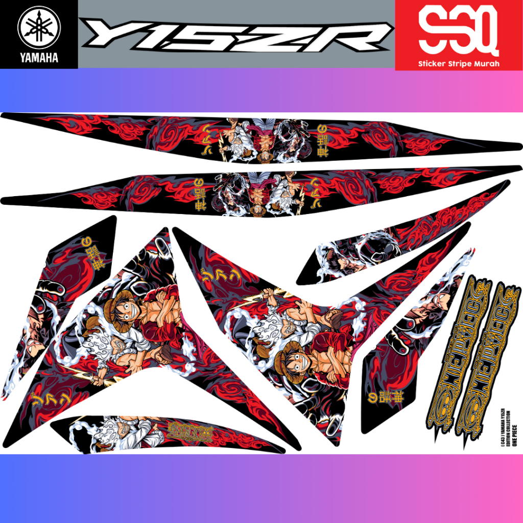 High Quality AAA Premium Sticker Stripe Yamaha y15 y15zr One Piece Set ...