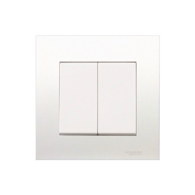 SCHNEIDER VIVACE SERIES 2GANG 1WAY SWITCH | Shopee Malaysia