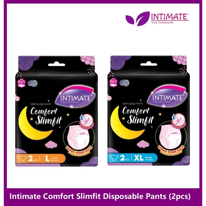 Intimate Comfort Slimfit Disposable Pants (2pcs)(5pcs) L/XL | Shopee ...