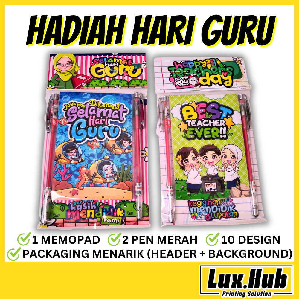 Hadiah Hari Guru 2024 | Memo Pad Hari Guru | Teachers Day Gift | Hadiah Hari Guru Murah Cantik ...