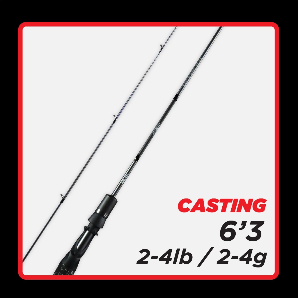 EXP VAPOR ROD 2 PCS Ultra Light Fishing Rod UL Weight Bait Casting BC ...