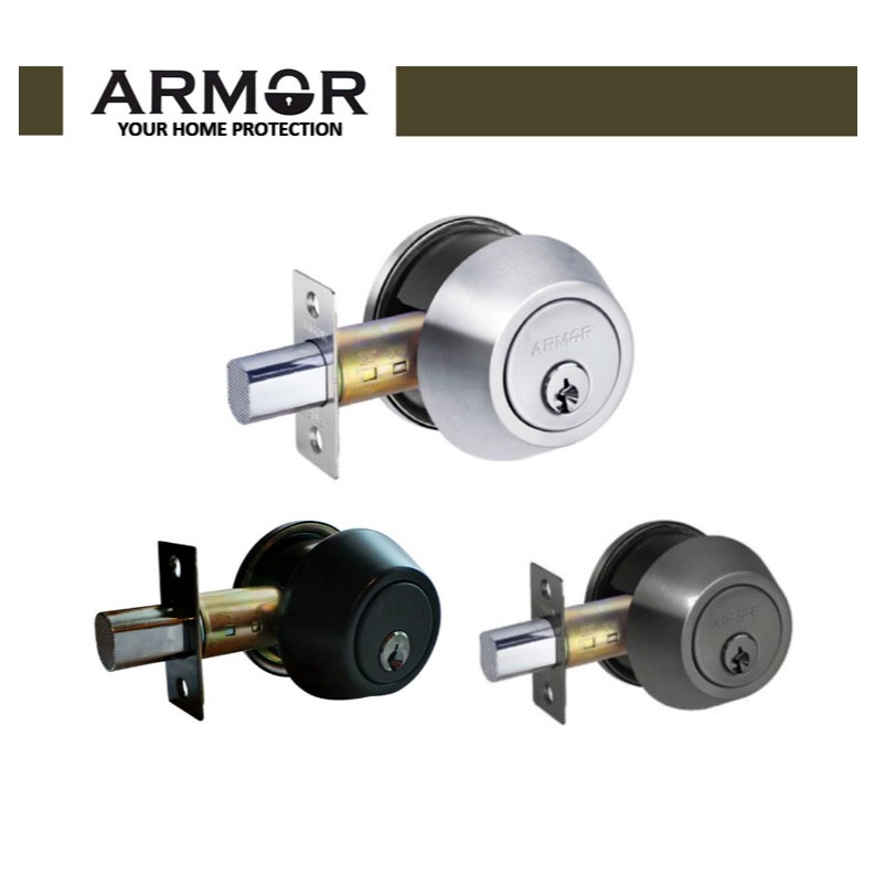 ARMOR ADL-101 Thumbturn & Key Deadbolt Lock Single Deadbolt Lock ...