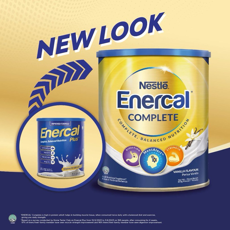 Enercal Complete Milk Formula Powder (2 x 400g) - Adult Complete ...