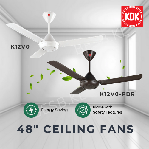 KDK K12VO K12VO-RBR 48" Ceiling Fans CEILING FAN Kipas Siling WHITE ...