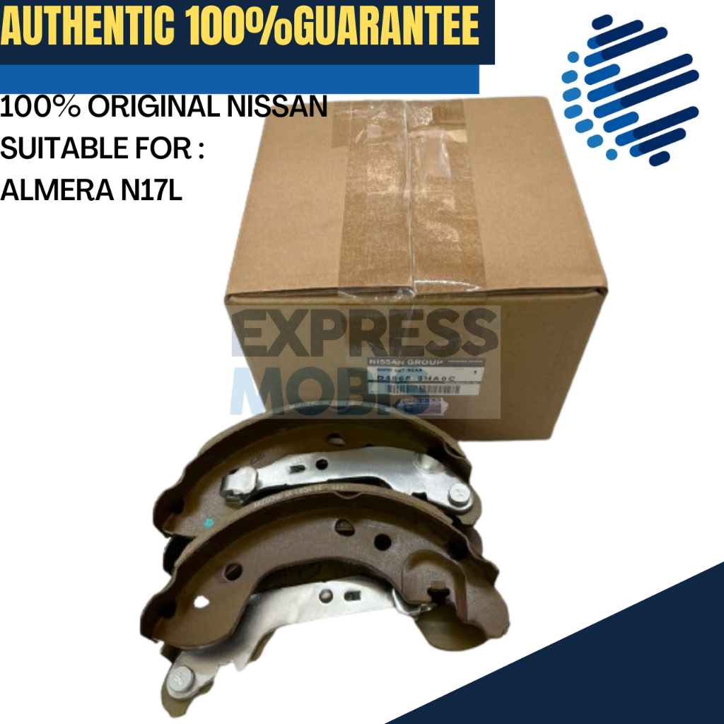 100% ORIGINAL NISSAN REAR BRAKE SHOE D4060-3HA0C ALMERA N17L | Shopee ...