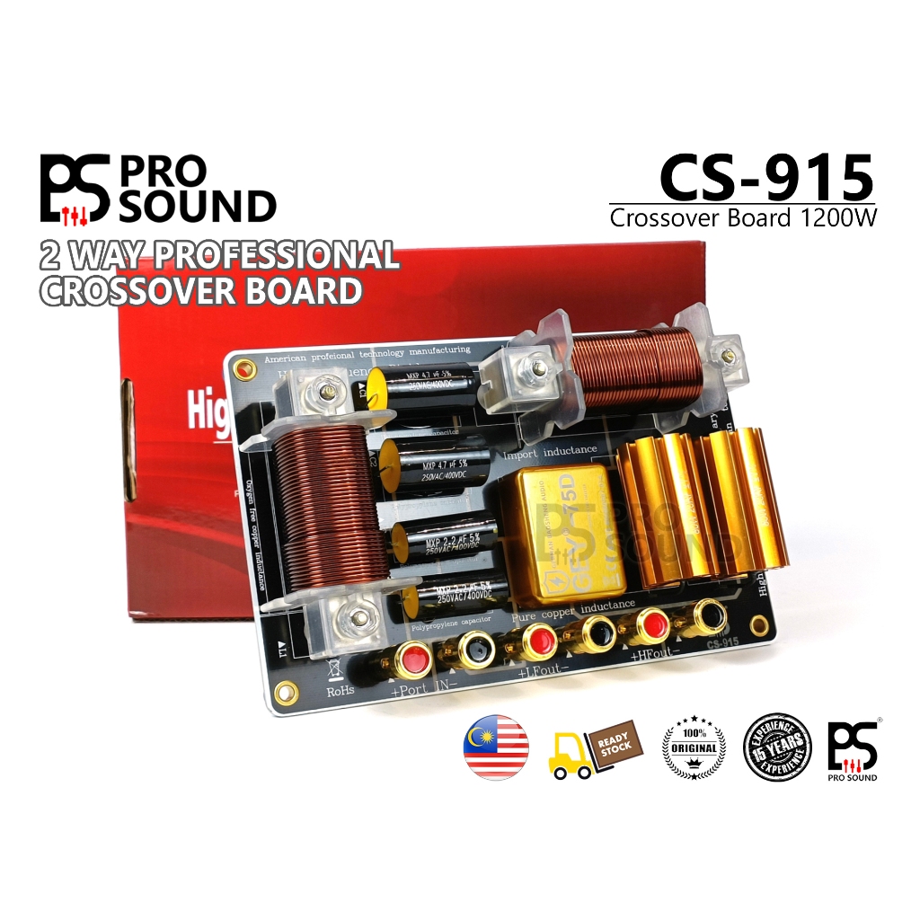 CS-915 Crossover Board 1200W Treble Bass Crossover Board *** READY ...
