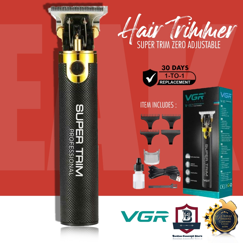 Original VGR V-082 Zero Adjustable Professional Chargeable Hair Trimmer Japan Design Hair V082 ...