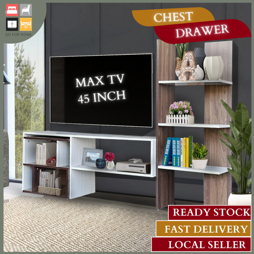 [GO4HOME] Tv Cabinet / Kabinet Tv / Almari Tv / Rak Tv / Display Rack ...