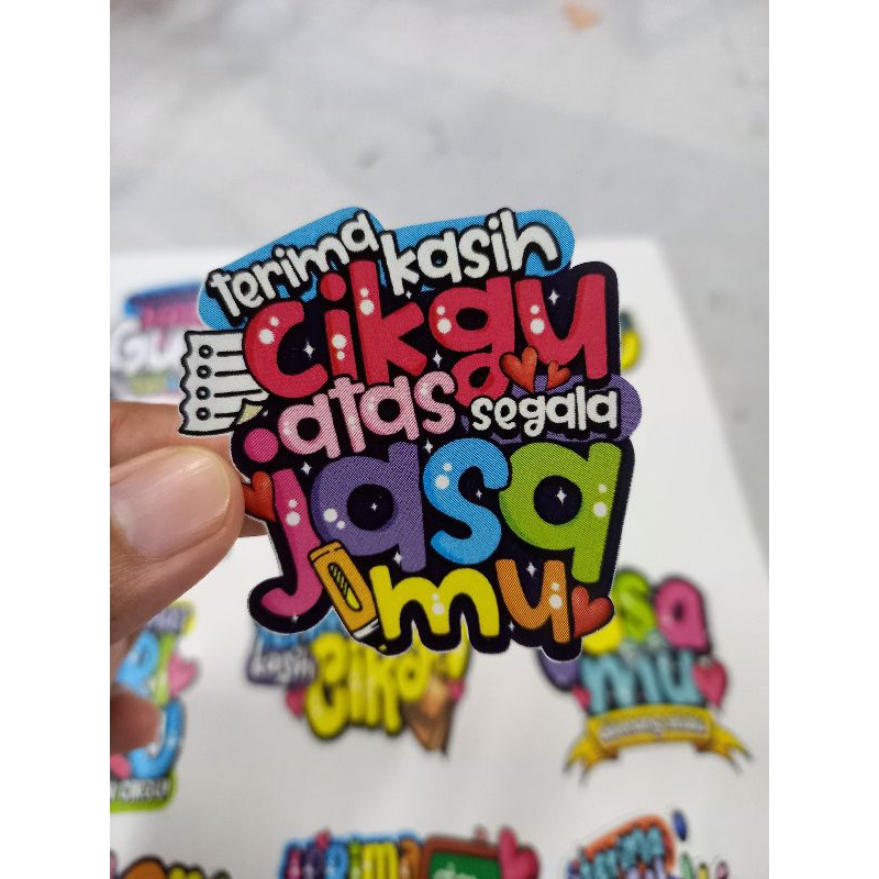 STIKER HARI GURU PELBAGAI WORDING 12PCS | Shopee Malaysia