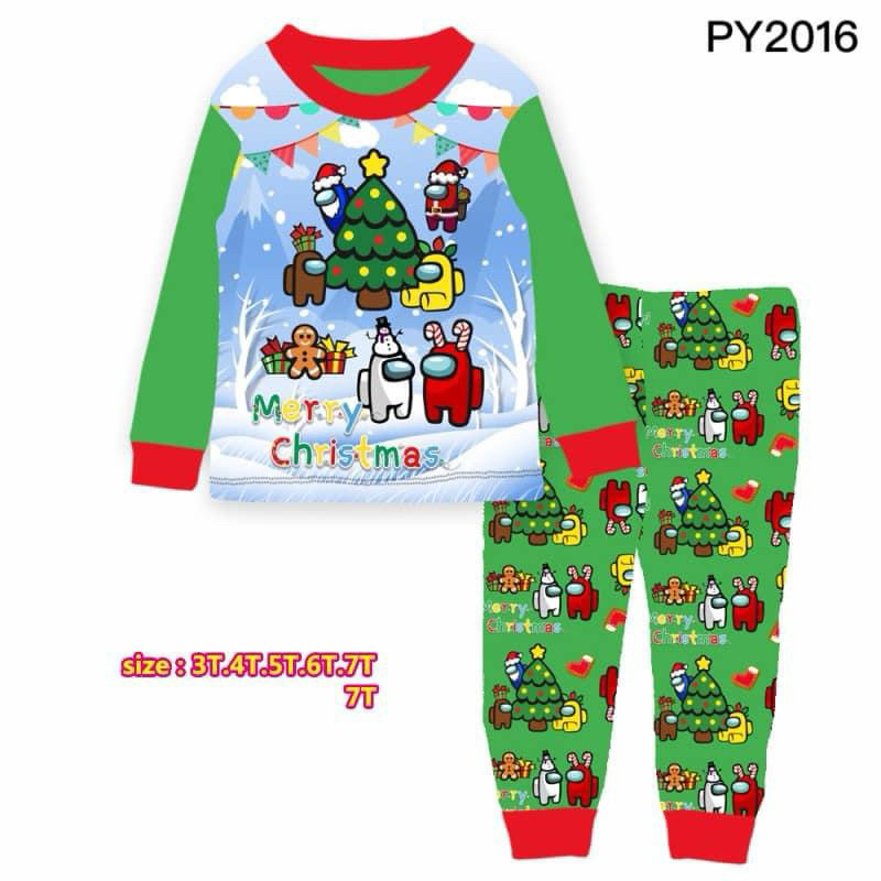 Among Us Design Long Sleeved Pyjamas | Shopee Malaysia