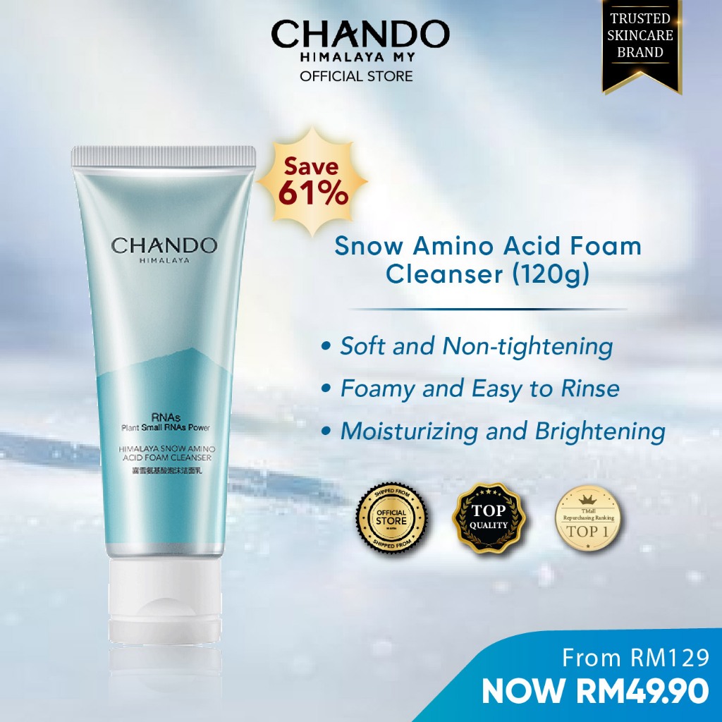 CHANDO Himalaya Snow Amino Acid Foam Cleanser (120g ... CHANDO Himalaya Snow Amino Acid Foam Cleanser (120g ...