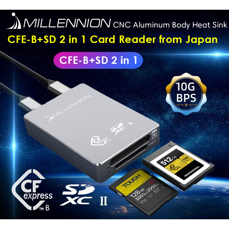 [LOCAL] Millennion 2-in-1 CFEB & SD 4.0 Card Reader USB 10Gbps from ...
