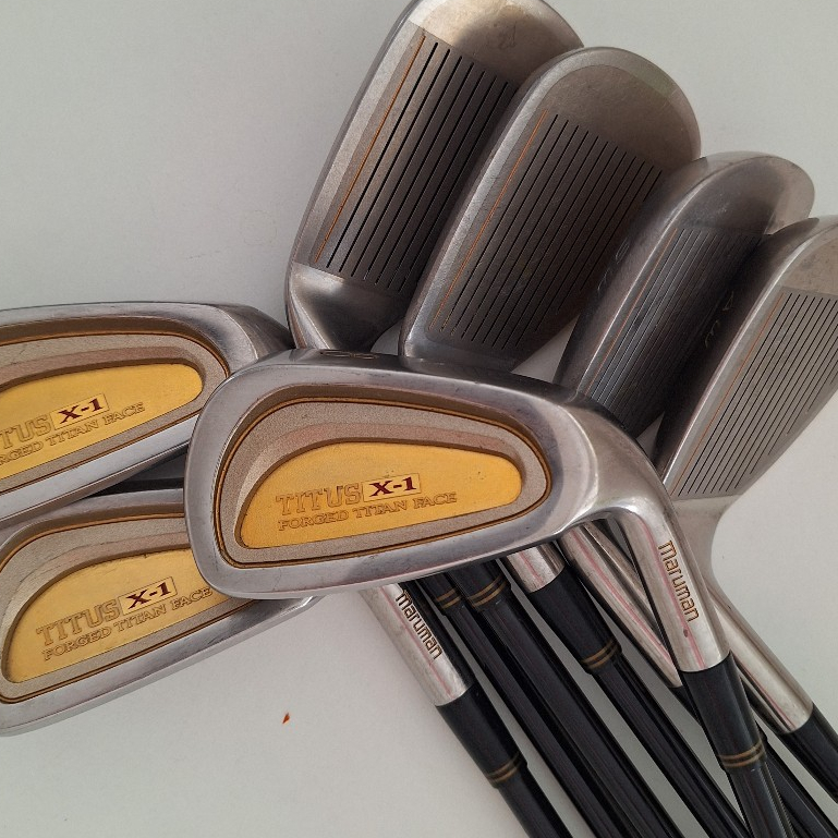 Maruman Titian -X1 Forged Titanium Face Graphite Iron Set - 7 pieces ...