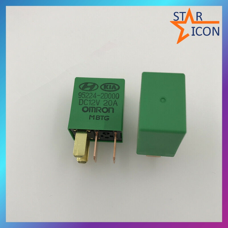 Omron 95224-2D000 Automotive Fan Micro Relay DC12V 20A 4 Pin Hyundai ...