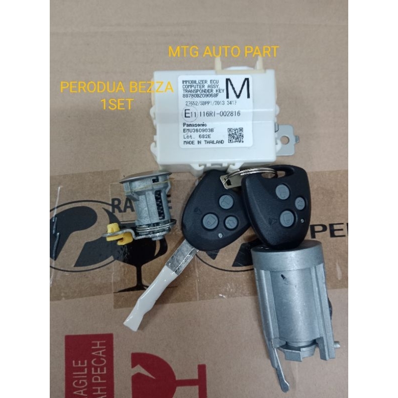 ORIGINAL PERODUA BEZZA KEY IMMOBILIZER ECU SET | Shopee Malaysia