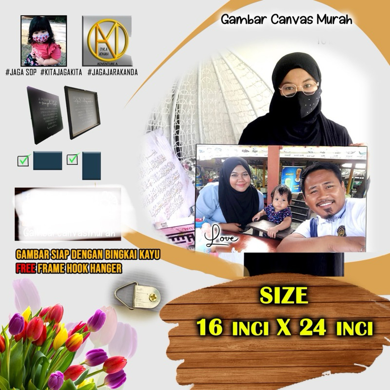 Gambar Canvas Murah 🌸 Gambar Berwarna & Hitam putih 🌸 Pelbagai Saiz 🌸 ...