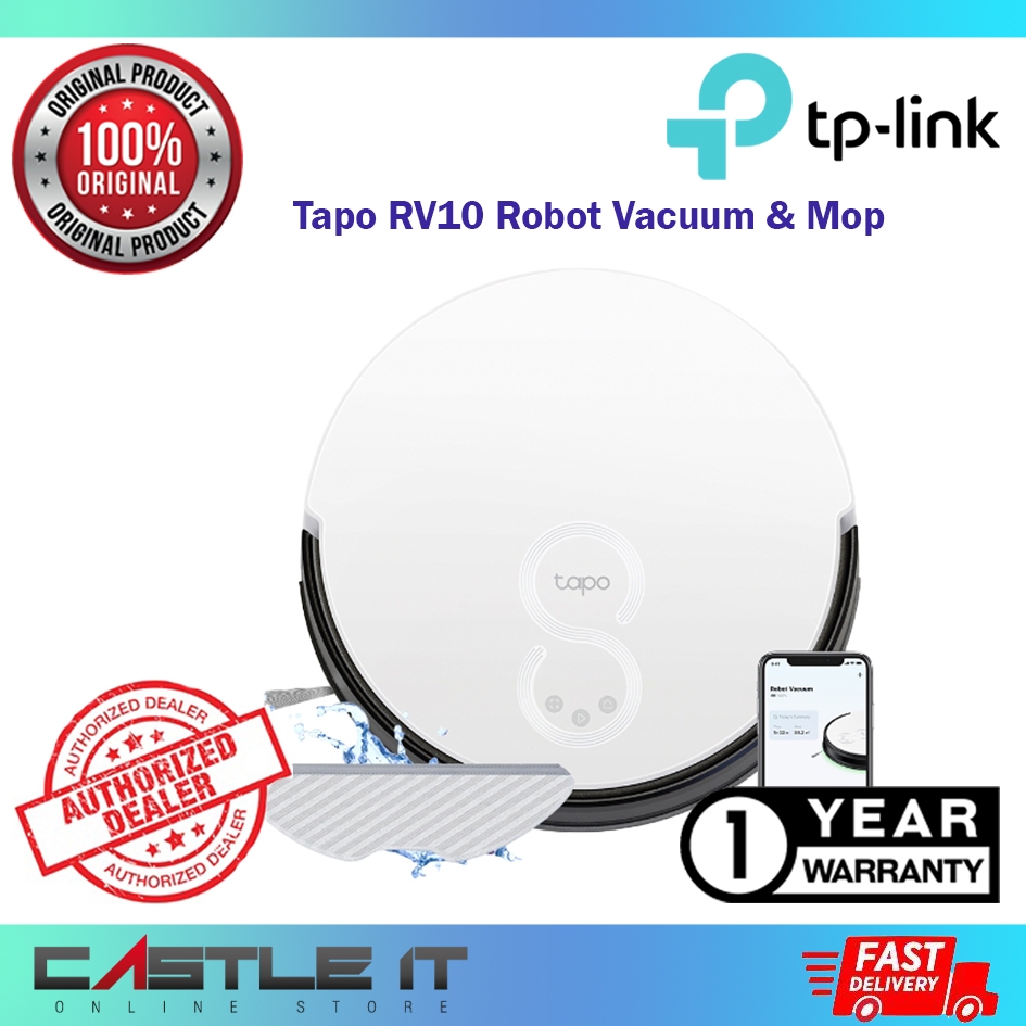 Tp-Link Tapo RV10 Plus Robot Vacuum & Mop + Smart Auto-Empty Dock With Option RV10 Wet + Dry ...