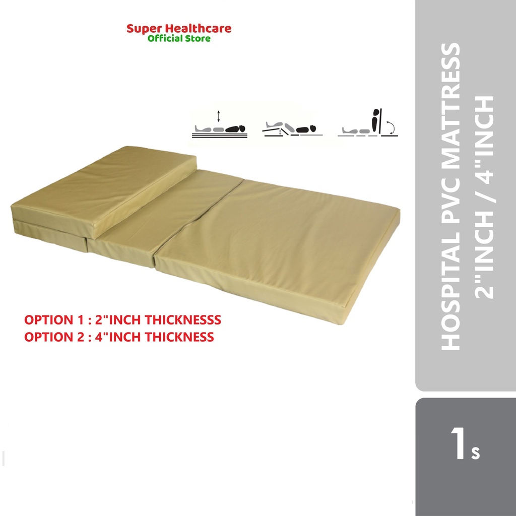 Special Folding PVC Mattress (Waterproof) for Hospital Bed 3"inch / 4 ...