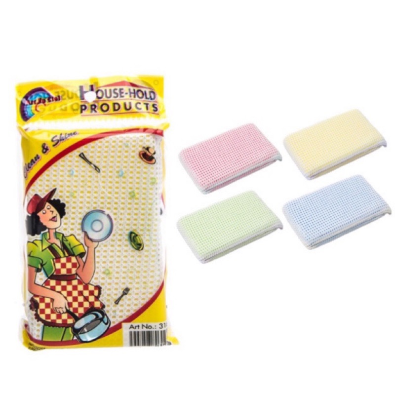 Span Basuh Pinggan Dapur Anti Minyak Kitchen Dishwashing Sponge 洗碗海绵 ...