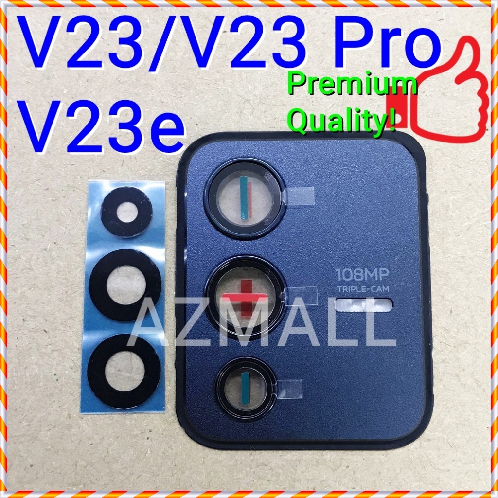 (2 Colors) NEW ORI Rear Camera Lens Glass Cover with Frame for vivo V23 ...