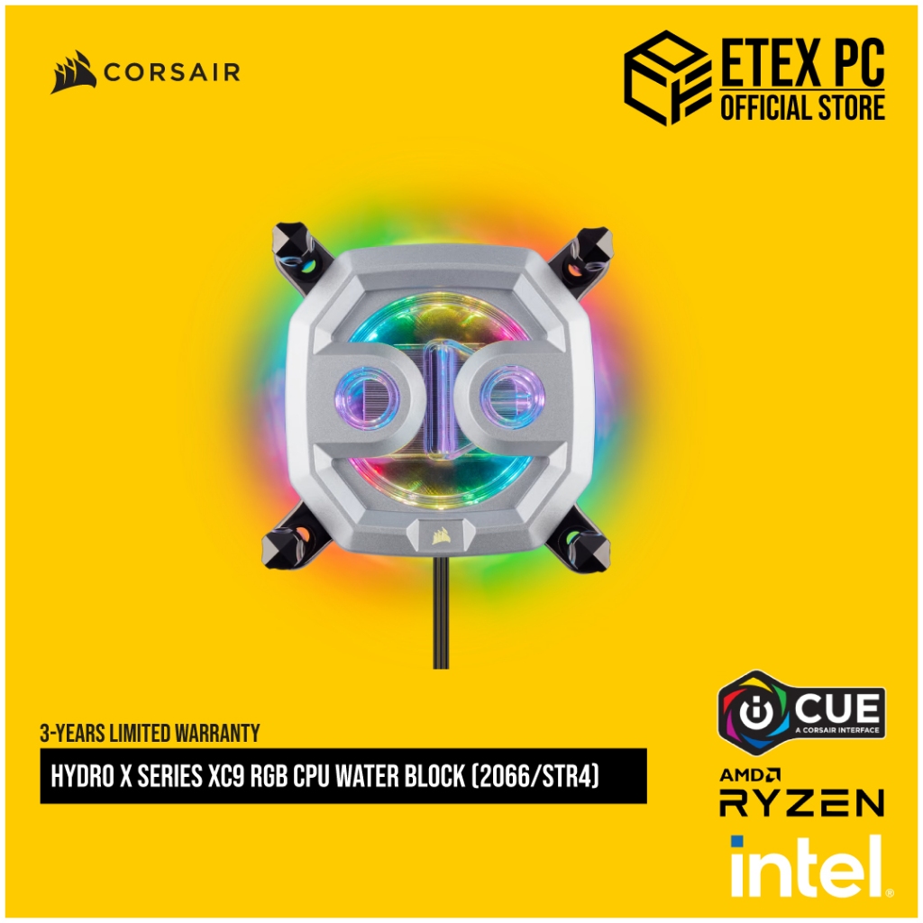CORSAIR Hydro X Series XC9 RGB CPU Water Block (2066/sTR4) #CX-9010001 ...
