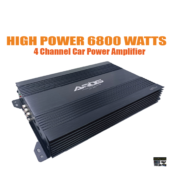 KERETA Amplifier 4 Channel 6800W High Power for Car Audio amp | Shopee ...