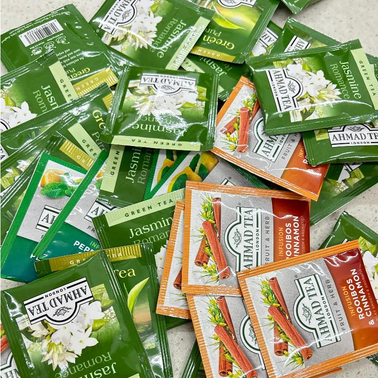 AHMAD TEA PACK 1s JASMINE/GREEN TEA PURE/ROOIBOS & CINNAMON/PEPPERMINT ...