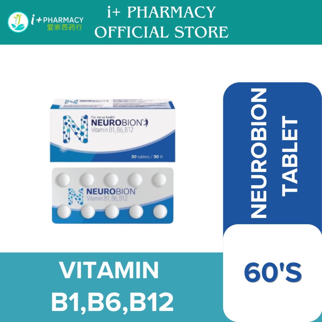 [i+ PHARMACY] NEUROBION tablets 60's (Vitamin B1,B6,B12) | Shopee Malaysia