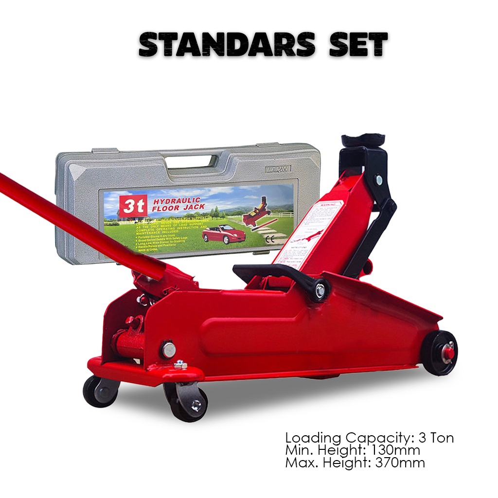 3 Ton Heavy Duty Ultra Low Profile Garage Jack Floor Jack | Shopee Malaysia