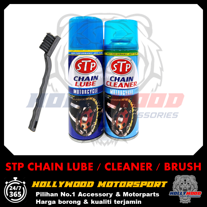 STP CHAIN LUBE CHAIN CLEANER CHAIN BRUSH MOTORCYCLE SPRAY RANTAI MOTOR ...