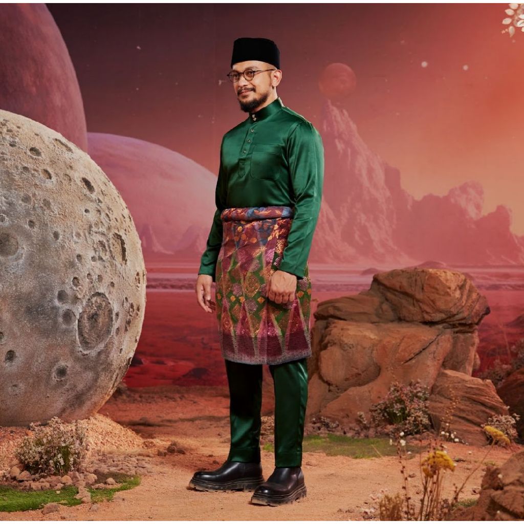 [ TAILORED FIT ] Baju Melayu Bulan Bintang EMERALD GREEN | Shopee Malaysia