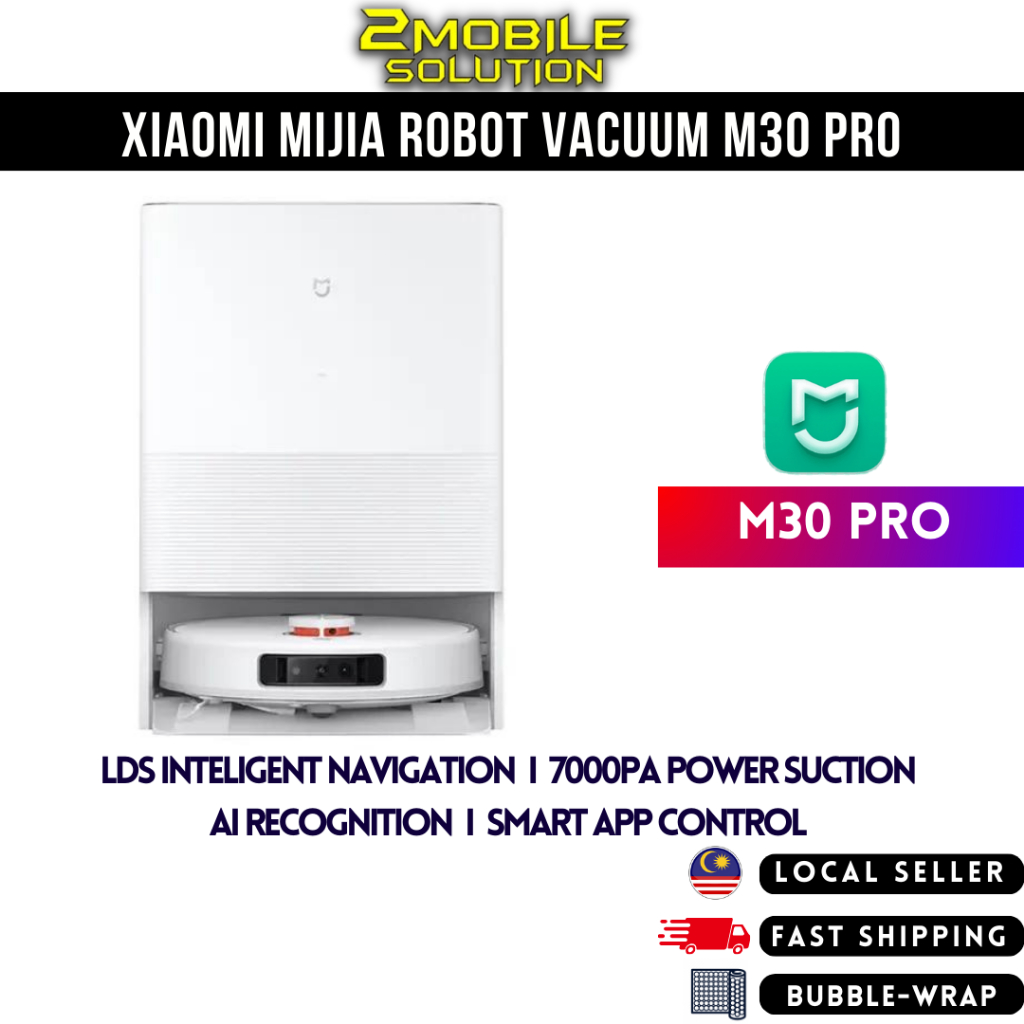 MIJIA Vacuum Robot M30 Pro [LDS Inteligent Navigation I 7000pa Suction ...