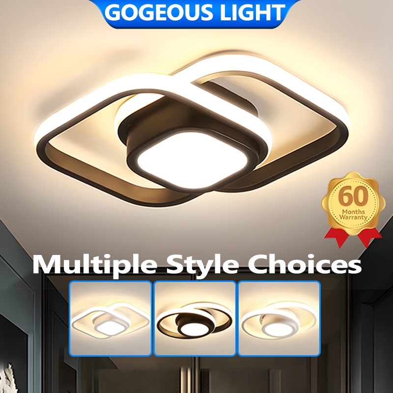 GOGEOUS Lampu Siling Modern LED 3 Color Lampu Syiling Ruang Tamu Lampu ...
