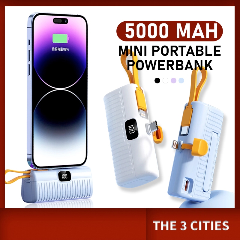 PB14 5000mah Mini Powerbank Portable And Lightweight Mini Emergency ...