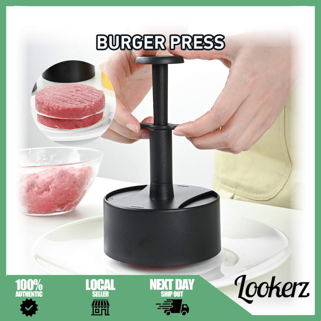 [MY] Burger Press/ ABS Plastic Push-Type Hamburger Patty Maker/ Round ...