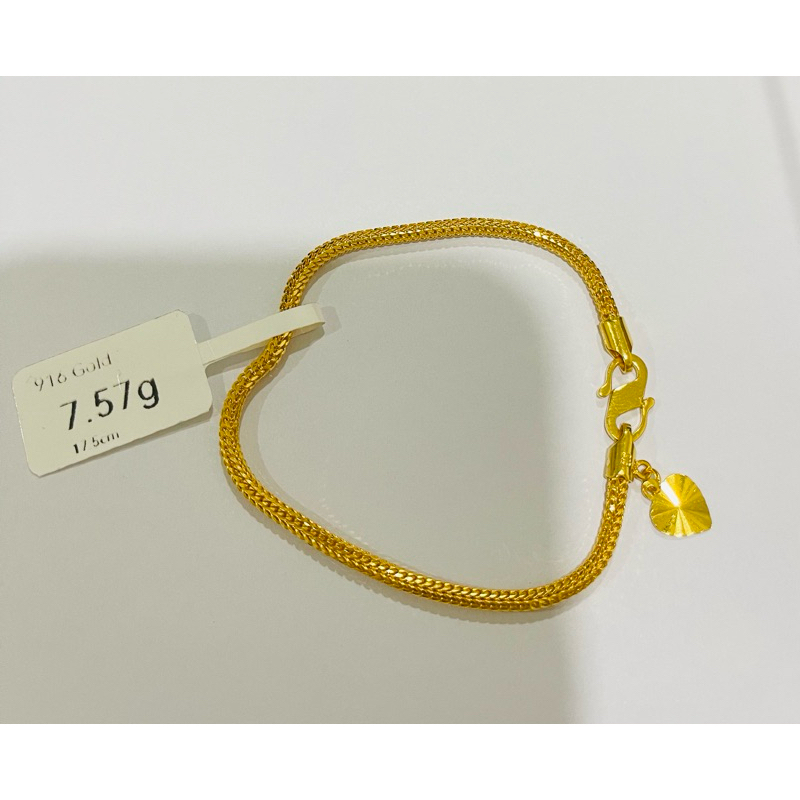 Youloong Rantai/Gelang tangan Pandora EMAS916/ 916Gold Pandora bracelet ...