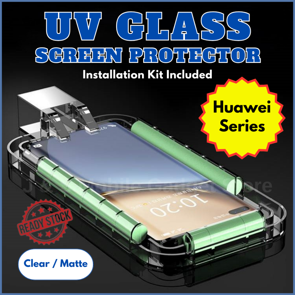 Huawei P50 Pro / P40 Pro / P30 Pro / UV Glue Tempered Glass Screen ...