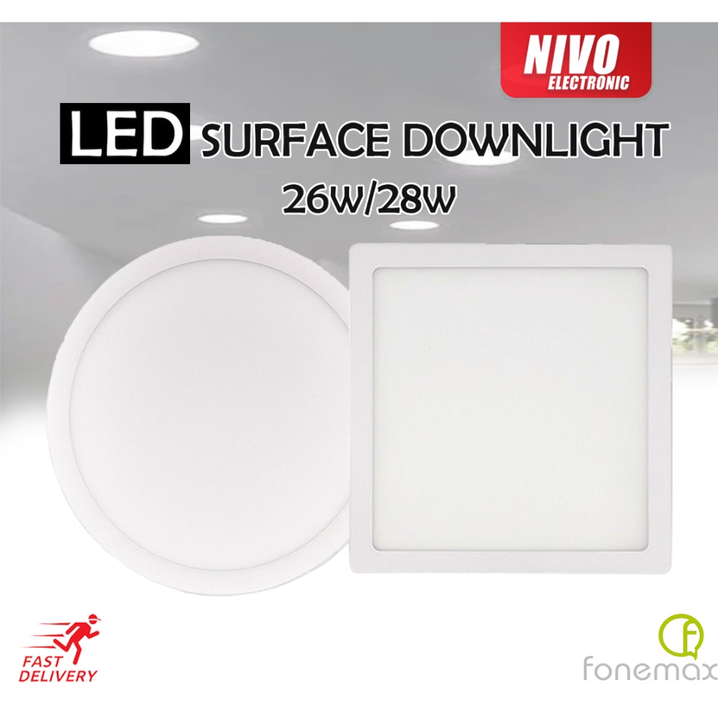 Fonemax 26W/28W LED Surface Downlight SUR26WR SUR28WR 👍Good quality👍 ...