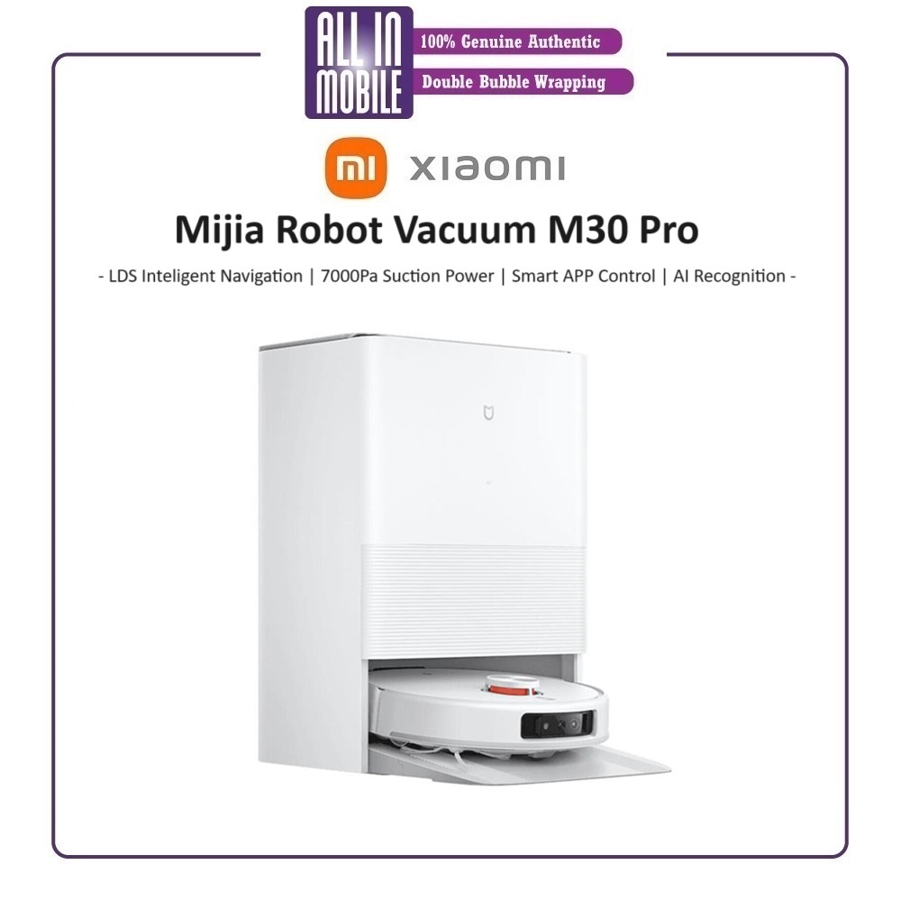 Xiaomi Mijia Robot Vacuum M30 Pro (LDS Inteligent Navigation I 7000pa Suction I AI Recognition I ...
