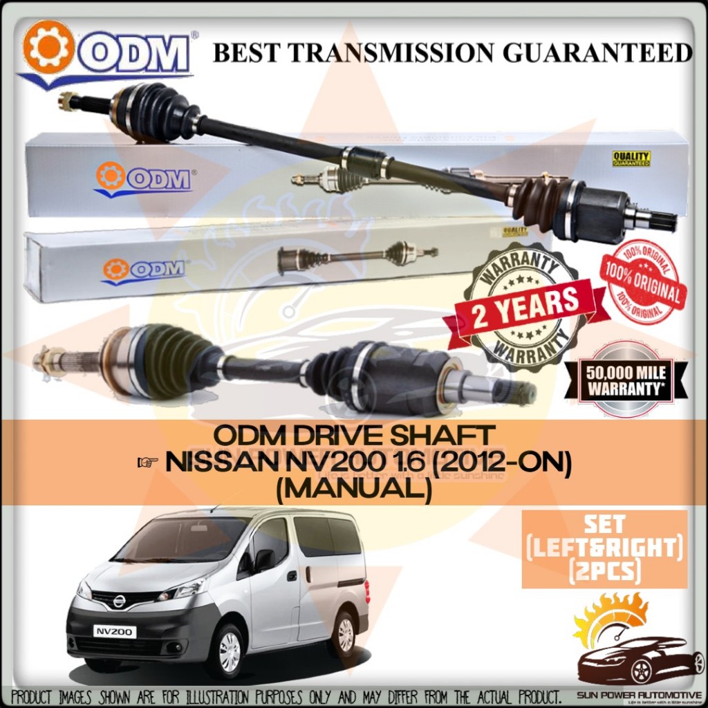 Nissan NV200 1.6 (2012~) ( MANUAL ) 100% ORIGINAL ODM DRIVE SHAFT ...